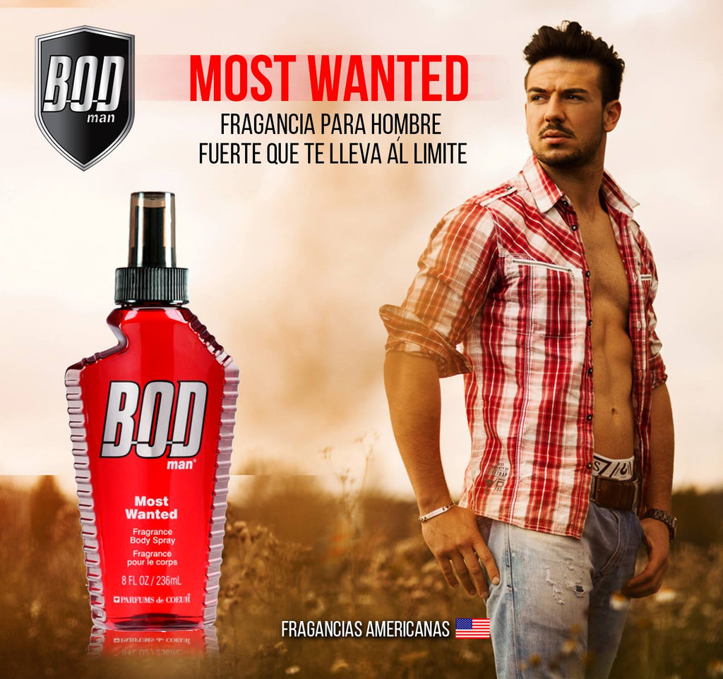 Bod Man Most Wanted Body Splash 236ml – Paris Success